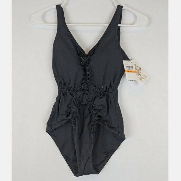BECCA | Swim | Becca By Rebecca Origami Cutout One Piece Black Womens ...